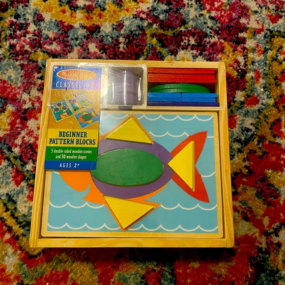 Melissa & Doug | Toys | Melissa Doug Classic Toy Beginner Pattern Blocks Ages 2 | Poshmark